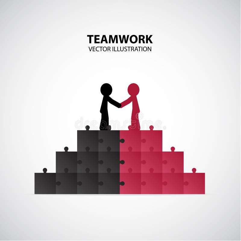 Teamwork Graphic Design stock vector. Illustration of collaboration ...
