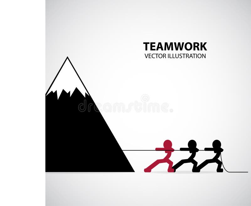 Teamwork Graphic Design stock vector. Illustration of communication ...