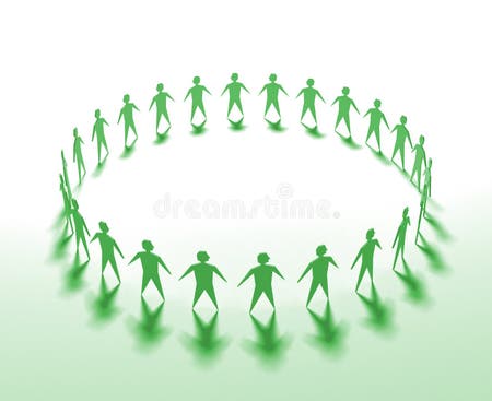 Teamwork Green stock illustration. Illustration of together - 18021906