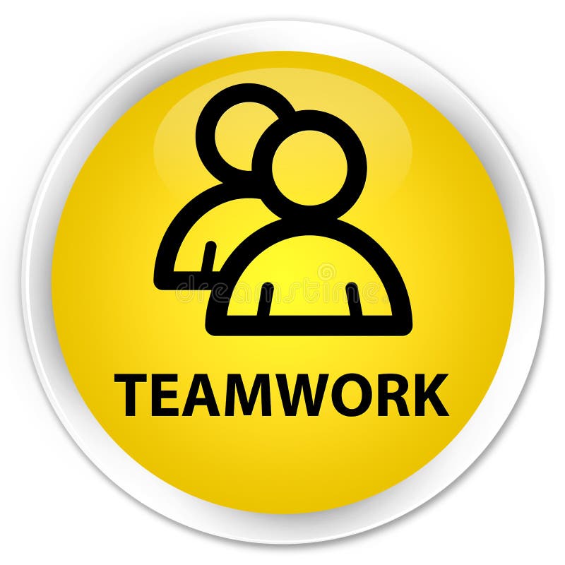Teamwork (group Icon) Premium Red Tag Sign Stock Illustration ...