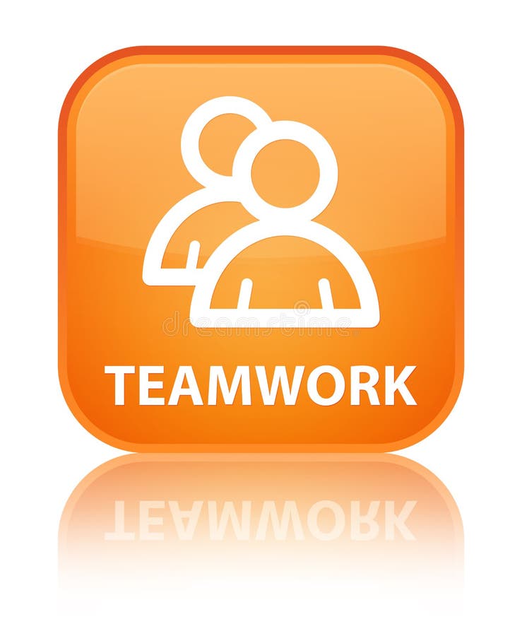 Teamwork (group Icon) Special Purple Round Button Stock Illustration ...