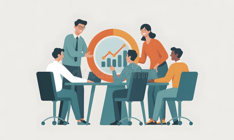 Teamwork Building Sales Growth Stock Illustrations – 351 Teamwork ...