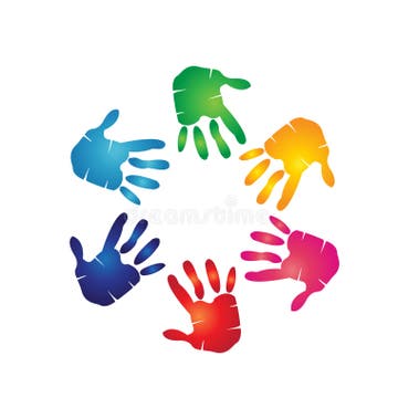 Colorful Helping Hands Stock Illustrations – 1,802 Colorful Helping ...