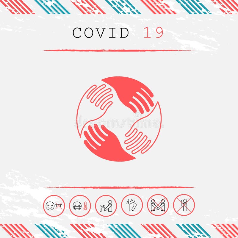 Teamwork Hands Logo. Human Connection Stock Vector - Illustration of ...