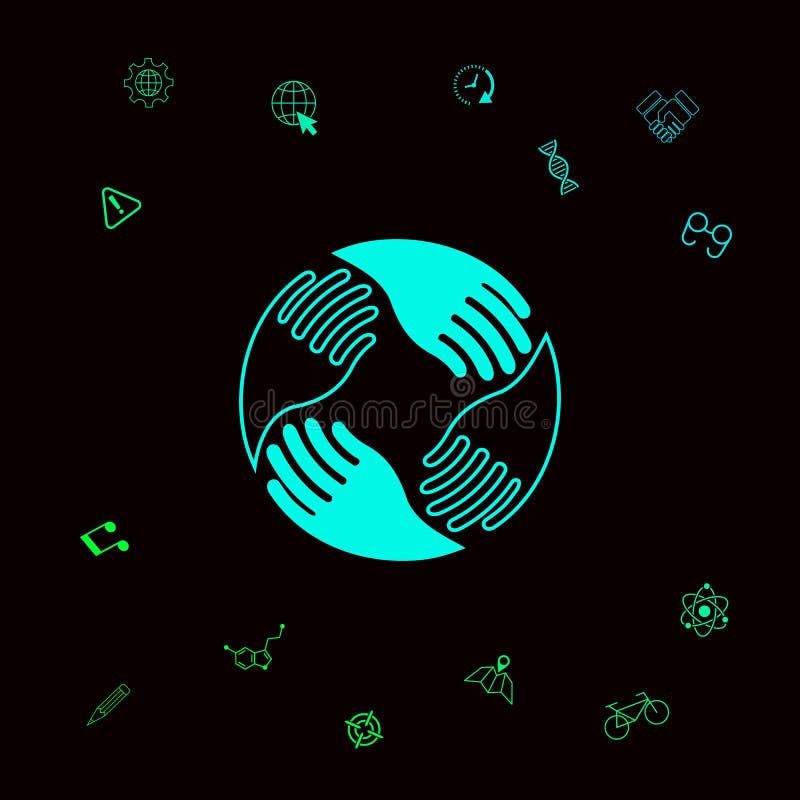 Teamwork Hands. Human Connection Logo . Graphic Elements for Your ...