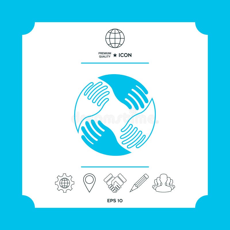 Teamwork Hands. Human Connection Logo Stock Vector - Illustration of ...