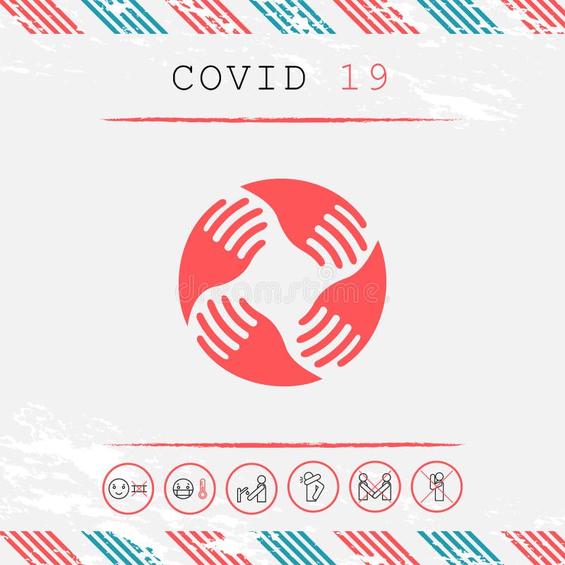 Teamwork Hands Logo. Human Connection. Graphic Elements for Your Design ...