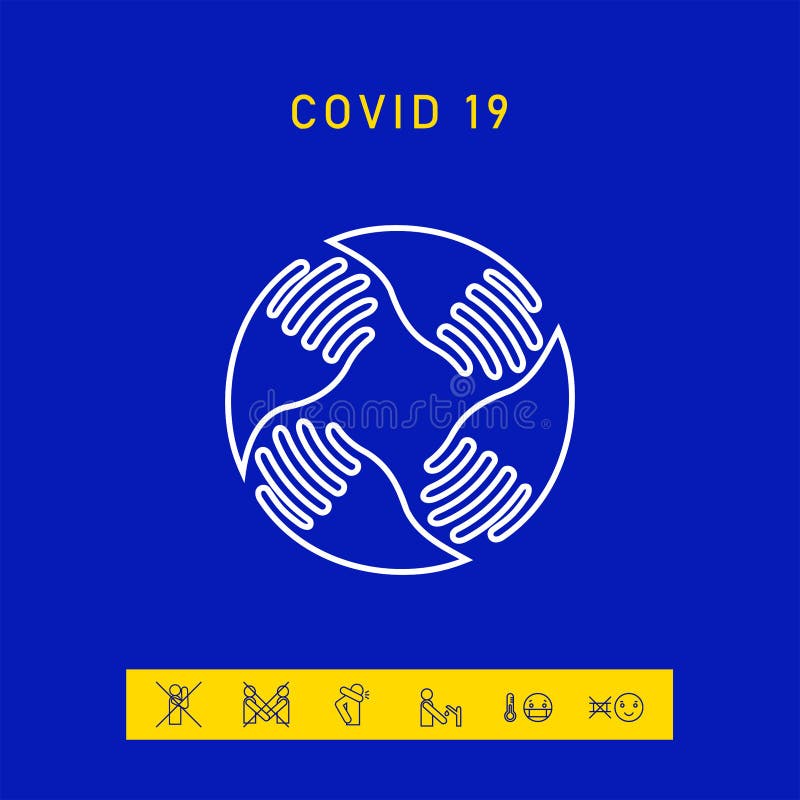 Teamwork Hands Logo. Human Connection. Line Icon, Elements for Your ...