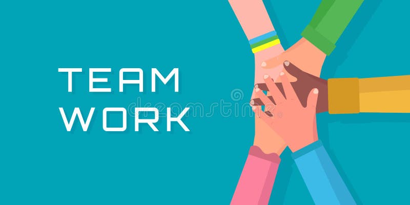 Teamwork, hands people. stock vector. Illustration of business - 181294892
