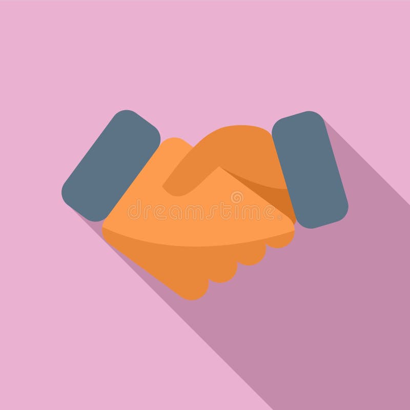 Teamwork Handshake Icon Flat Vector. Business Community Stock Vector ...
