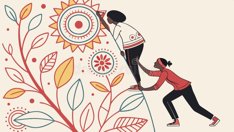 Teamwork Helping Each Other Climb, Support and Success Vector Design ...