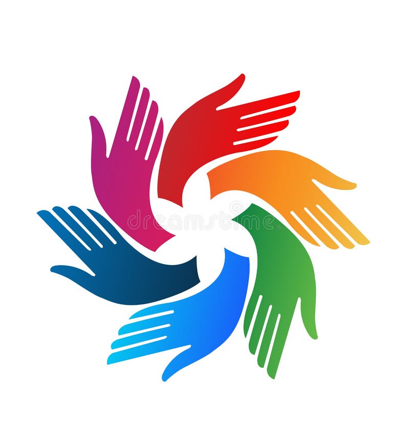 Teamwork Helping Hand Vector Stock Vector - Illustration of cupped ...