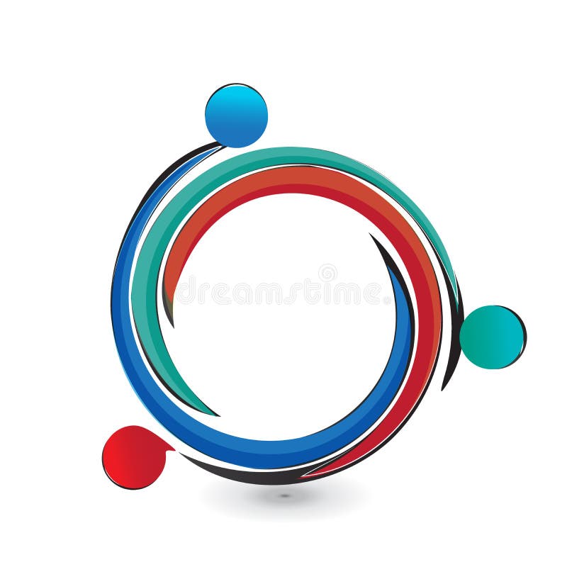 Teamwork Helping People Logo Stock Vector - Illustration of goal ...