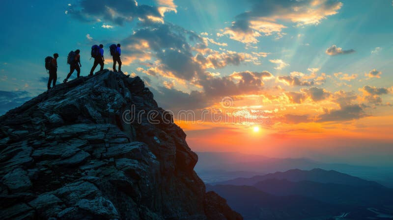 Teamwork, Helping the Team Climb the Mountain, Helping Each Other To ...