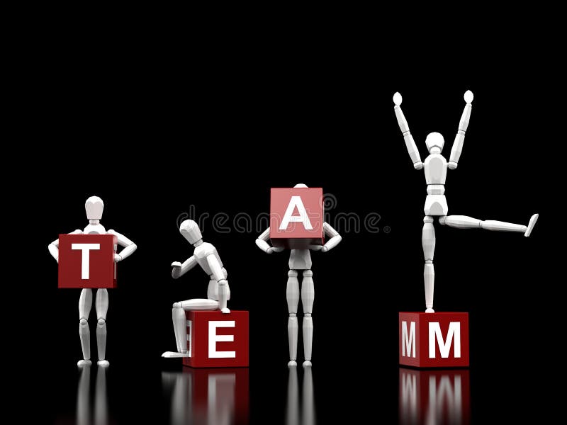 Teamwork. High resolution stock illustration. Illustration of group ...