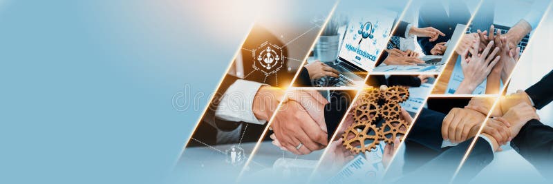 Teamwork and Human Resources HR Management Technology for Business Kudos Stock Photo - Image of ...