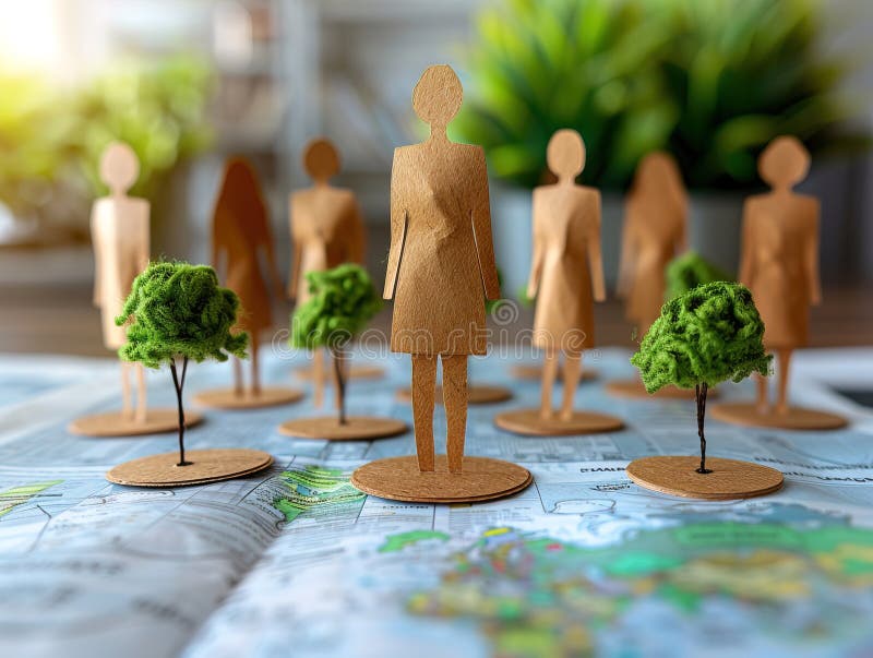 Teamwork and Human Resources HR Management Technology Concept in ...