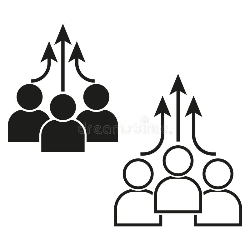Teamwork Icon. Business Group Symbol. People Cooperation Sign. Vector ...