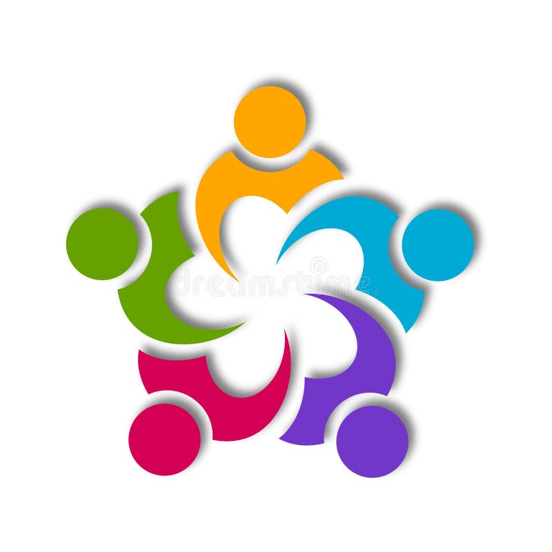 Teamwork Icon Design stock illustration. Illustration of humanity ...
