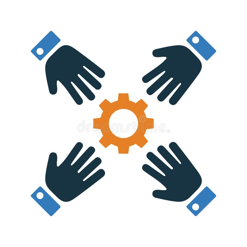 Teamwork icon stock illustration. Illustration of graphic - 269757317