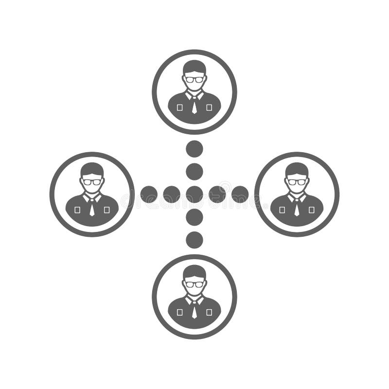 Teamwork Icon / Gray Vector Graphics Stock Vector - Illustration of ...