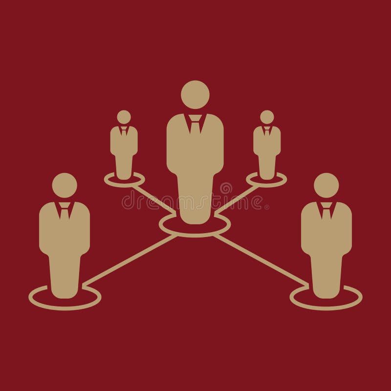 Leadership connection stock illustration. Illustration of team - 13108876