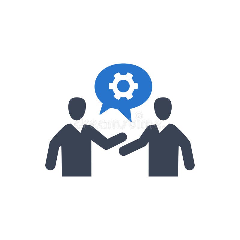 Teamwork icon stock vector. Illustration of vector, symbol - 184250082