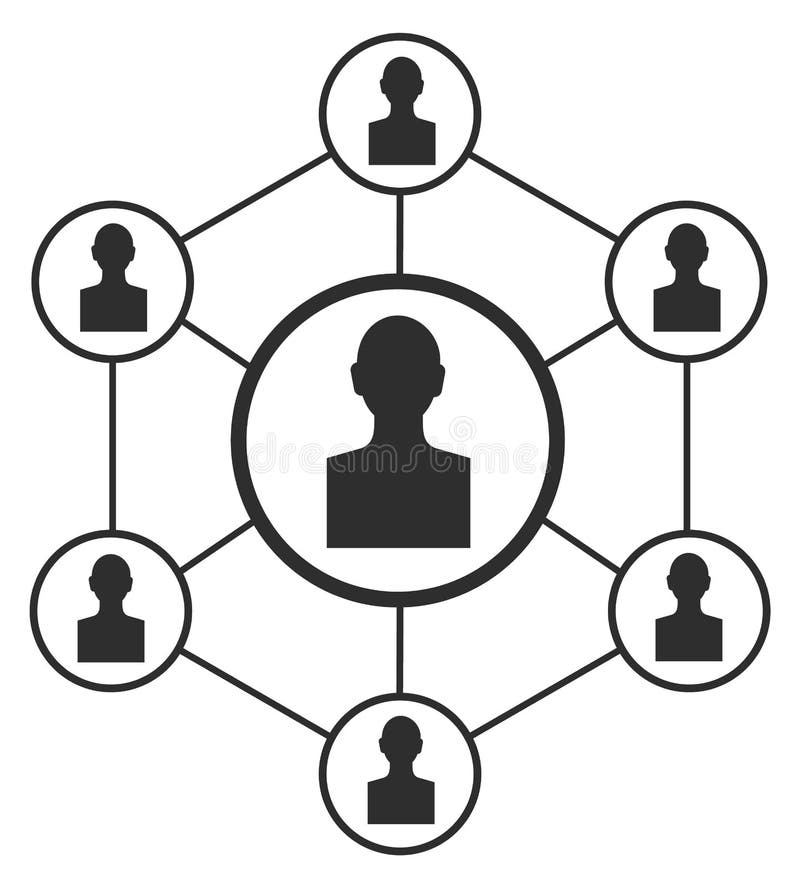 Human Connection Symbol, Icon Stock Vector - Illustration of ...