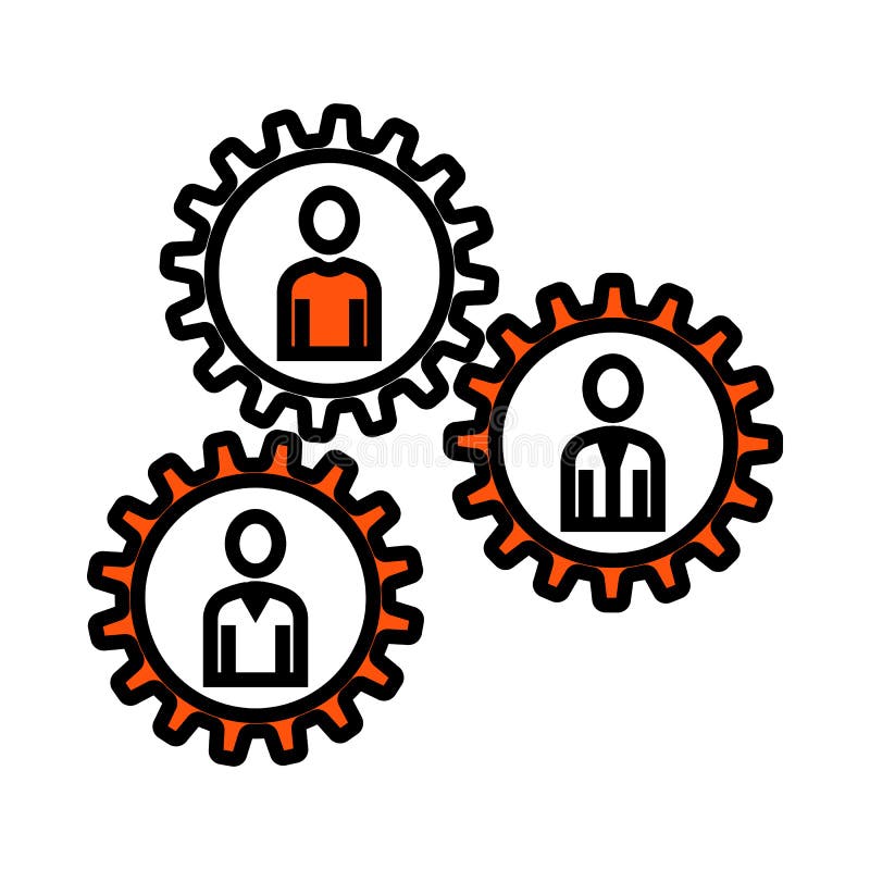 Teamwork Icon stock vector. Illustration of corporation - 145505864