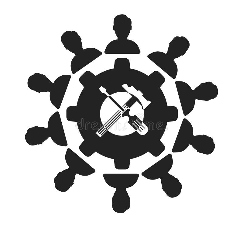 Teamwork Icon Vector Sign and Symbol Isolated on White Background ...