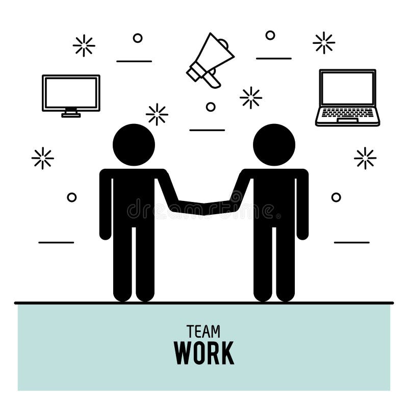 Teamwork icons design stock vector. Illustration of laptop - 110162366