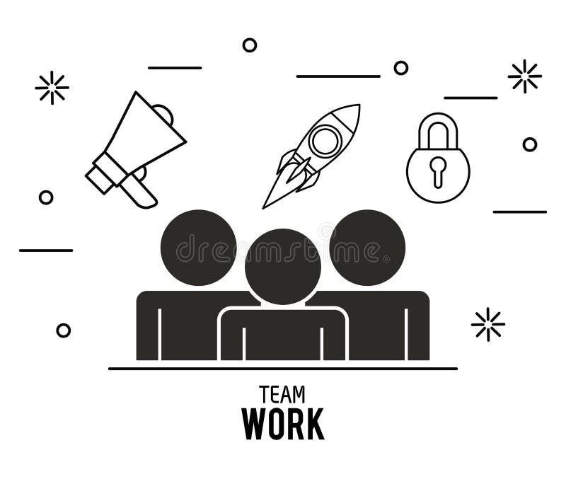 Teamwork icons design stock vector. Illustration of partnership - 110162445
