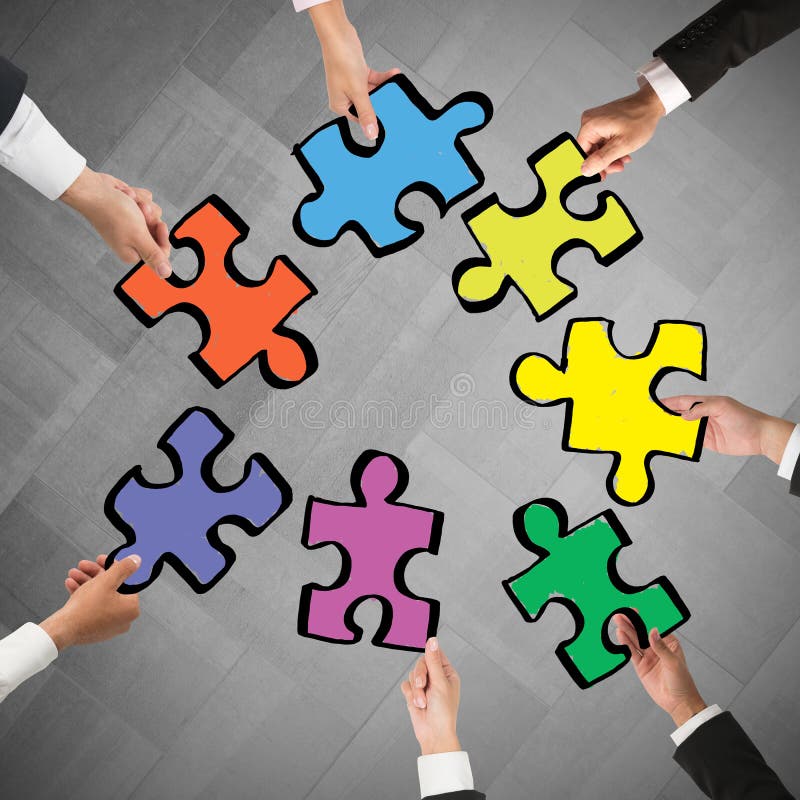 Teamwork and Integration Concept Stock Image - Image of connect ...