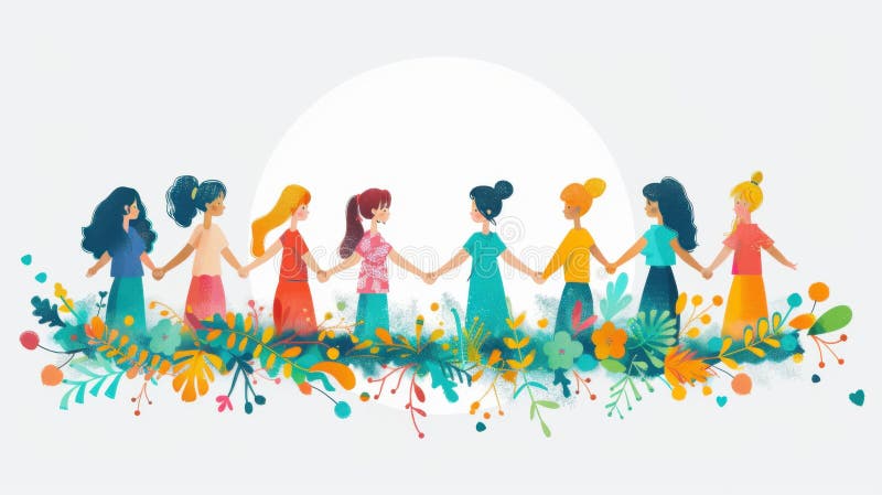 Teamwork, Interaction between All Team Members. Team Building Flat ...