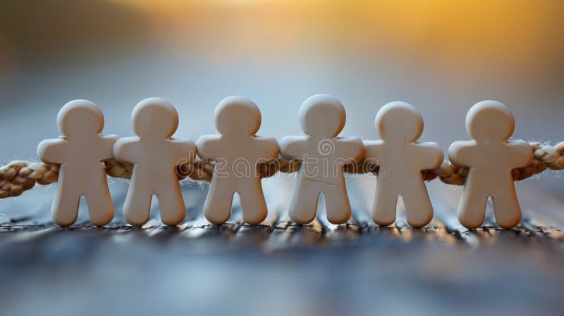 Teamwork, Interaction between All Team Members. Team Building Flat ...