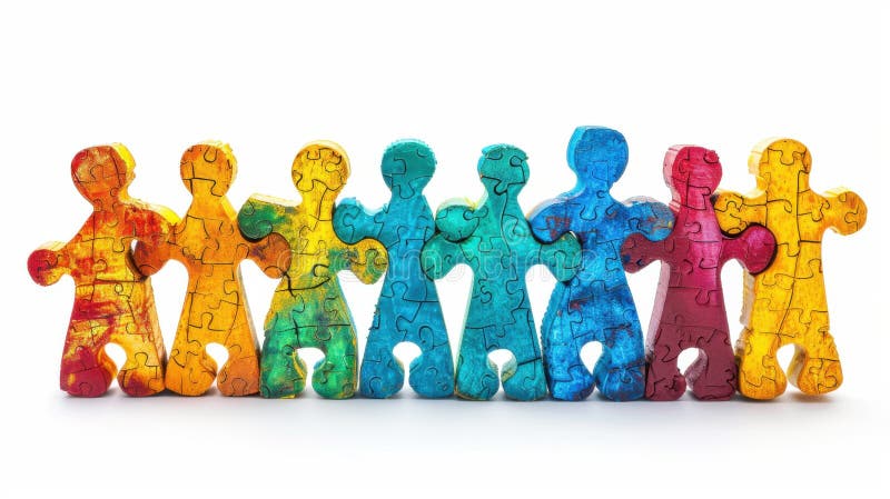 Teamwork, Interaction between All Team Members. Team Building Flat ...