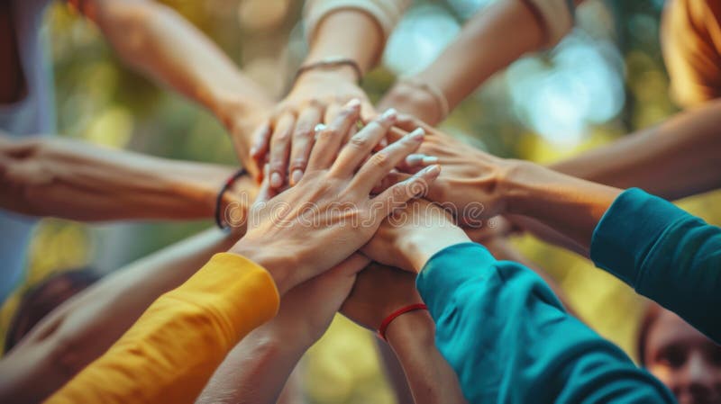 Teamwork, Interaction between All Team Members. Team Building Flat ...