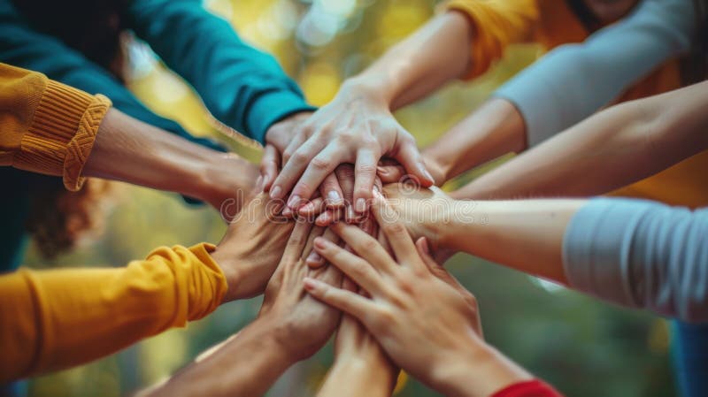 Teamwork, Interaction between All Team Members. Team Building Flat ...