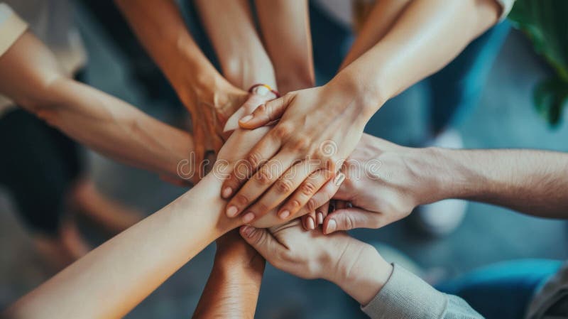 Teamwork, Interaction between All Team Members. Team Building Flat ...