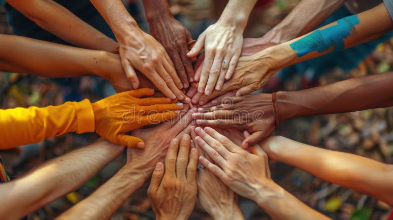 Teamwork, Interaction between All Team Members. Team Building Flat ...