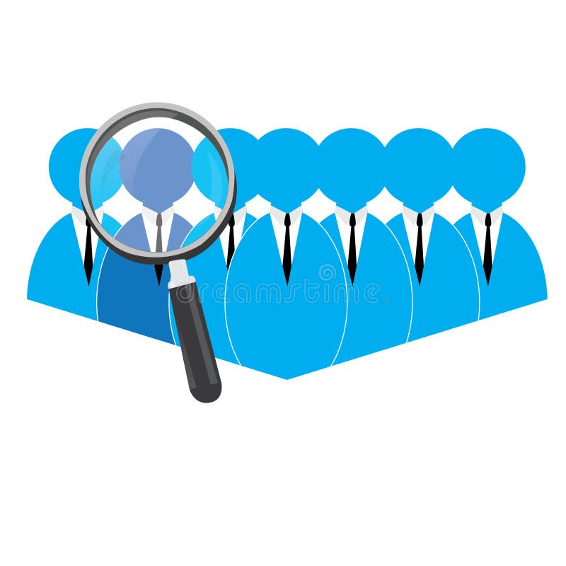 Group People Magnifying Glass White Stock Illustrations – 800 Group ...