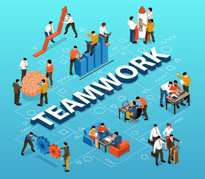 Teamwork Collaboration Vertical Banners Stock Vector - Illustration of ...