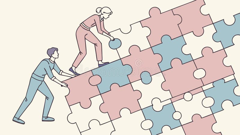 Teamwork Jigsaw Puzzle Vector Graphic Stock Illustrations – 10,264 Teamwork Jigsaw Puzzle Vector ...