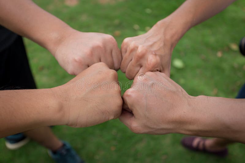 Teamwork Joining Hands, Good Relationship, Empower Human Stock Photo ...