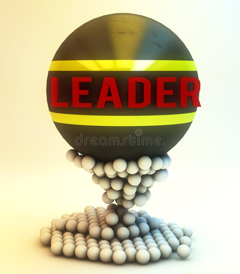 Teamwork and Leadership Concept Design Stock Illustration ...