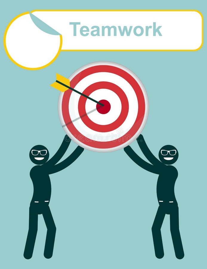 Teamwork. Leadership. Focus Your Goal Stock Illustration - Illustration ...