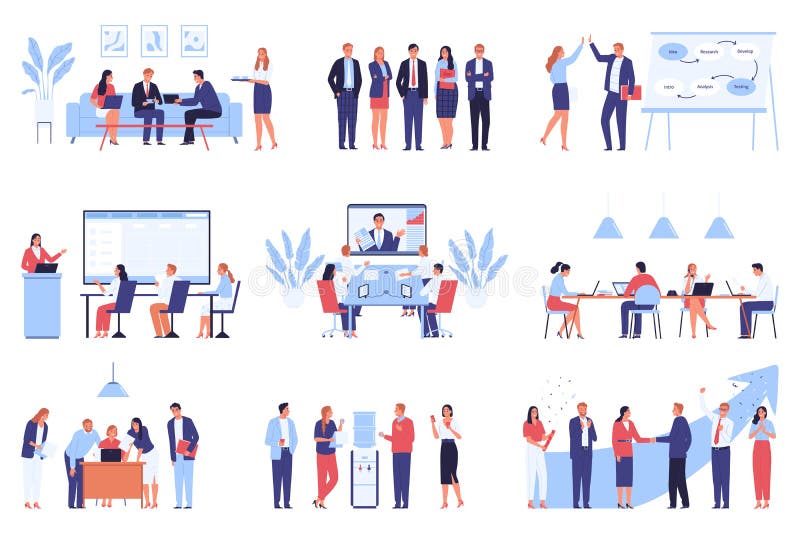 Teamwork Leadership Icon Set Stock Vector - Illustration of money ...