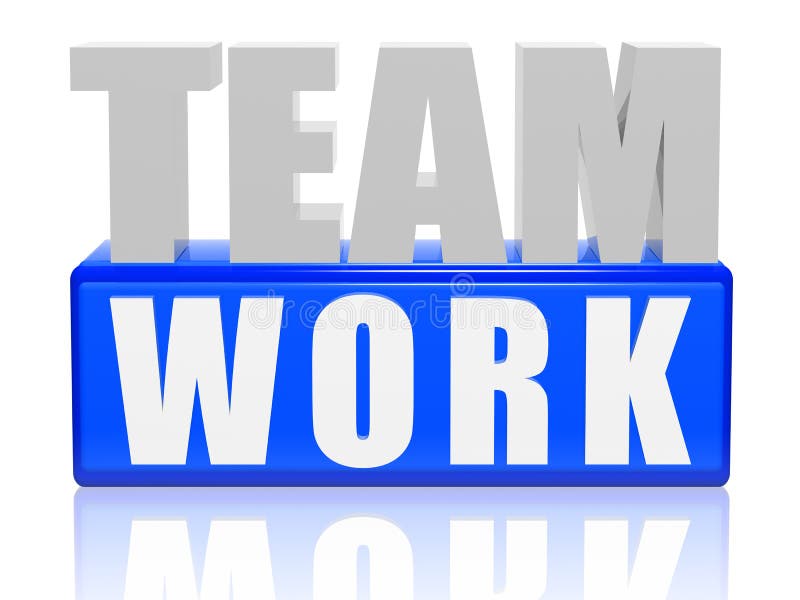 Teamwork - Letters and Cubes Stock Illustration - Illustration of ...