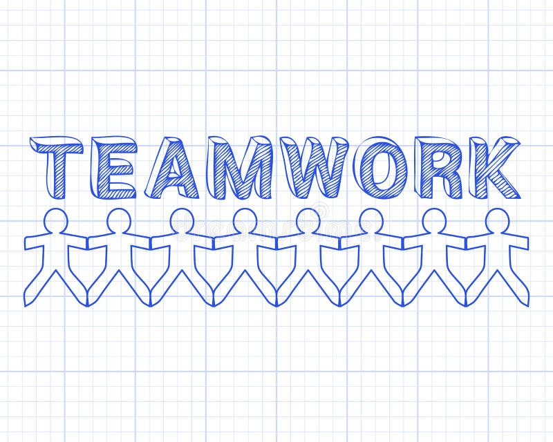 Teamwork-Leute-Diagramm vektor abbildung. Illustration von teamarbeit ...