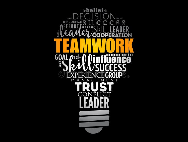 Teamwork Light Bulb Word Cloud, Business Concept Stock Illustration ... Teamwork Light Bulb Word Cloud, Business Concept Stock Illustration ...